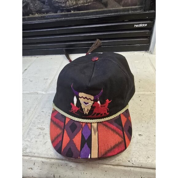 Western | Accessories | Vintage Bob Massey Southwestern Hat Cap Red ...